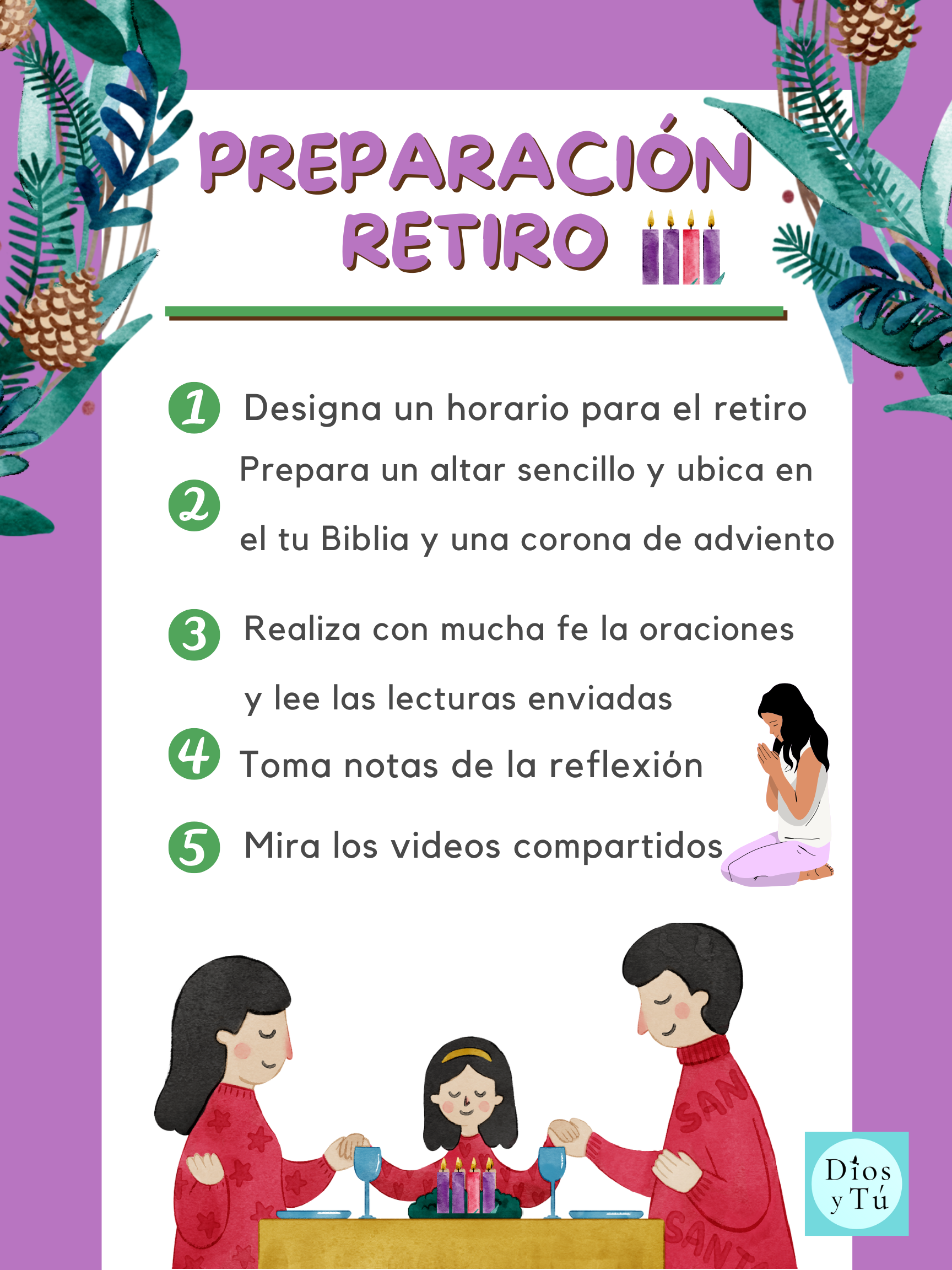 Preparación Espiritual- Retiro de Adviento y Navidad 2024 – CONVERSANDO CON DIOS